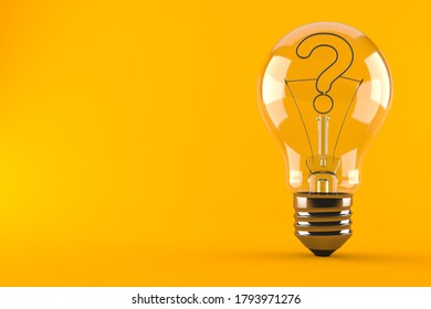 Question Mark Inside Light Bulb Isolated Stock Illustration 1655067163 ...