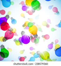 Light Bulb Vector Background Stock Illustration 238579360 | Shutterstock