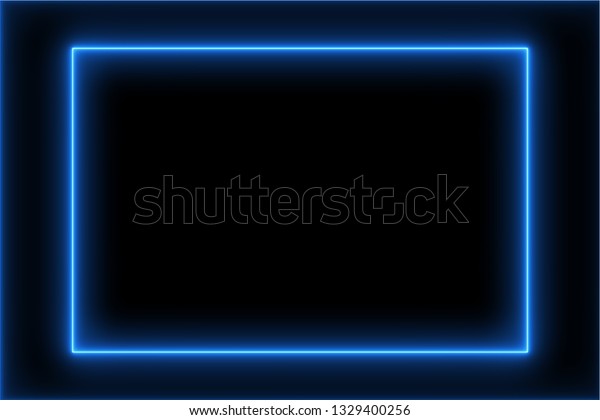 Light Frame Glow Effect Glowing Lines Stock Illustration 1329400256