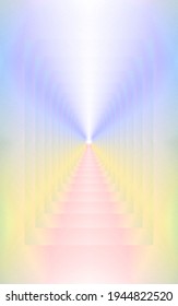 Light Gradient Portal Steps Background Volumetric Stock Illustration ...