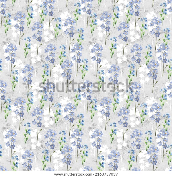 Light Gray Texture Background Flower Allover Stock Illustration ...