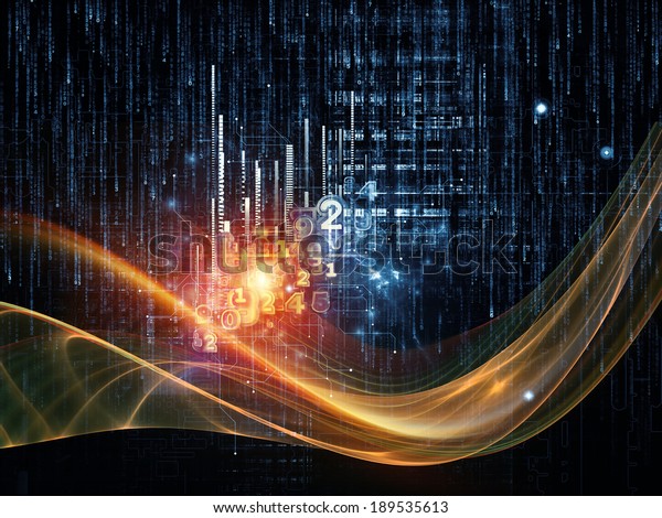 Light Logic Series Composition Numbers Lights Stock Illustration ...