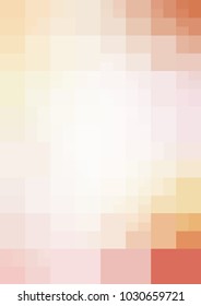 Light Orange Blurry Rectangle Background Design Stock Illustration ...