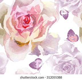 Light Pink Rose Pattern Stock Illustration 312055388 | Shutterstock
