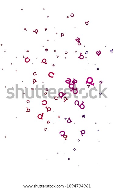 Light Pink Vertical Pattern Abc Symbols Stock Illustration 1094794961 ...
