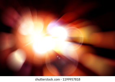 Lighting Explosion Lens Flare Effect Stock Illustration 1199957818 ...