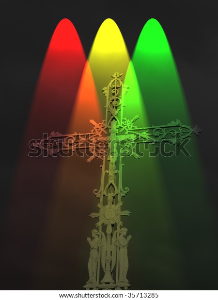 Lightning Cross Stock Illustration 35713285 | Shutterstock