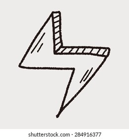 Lightning Doodle Stock Illustration 284916377 | Shutterstock