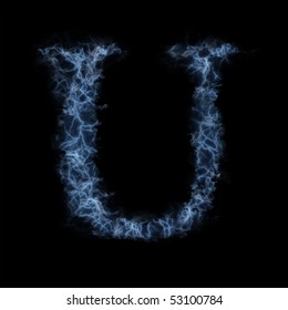 Lightning Shape Letter U Stock Illustration 53100784 | Shutterstock
