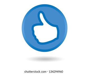 Like Hand Emoticon Emoji Emoticon Smile: vetor stock (livre de direitos ...