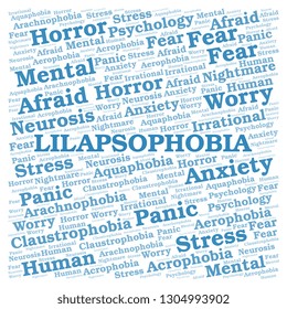 Lilapsophobia Word Cloud Stock Illustration 1304993902 | Shutterstock