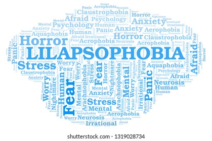 Lilapsophobia Word Cloud Stock Illustration 1319028734 | Shutterstock