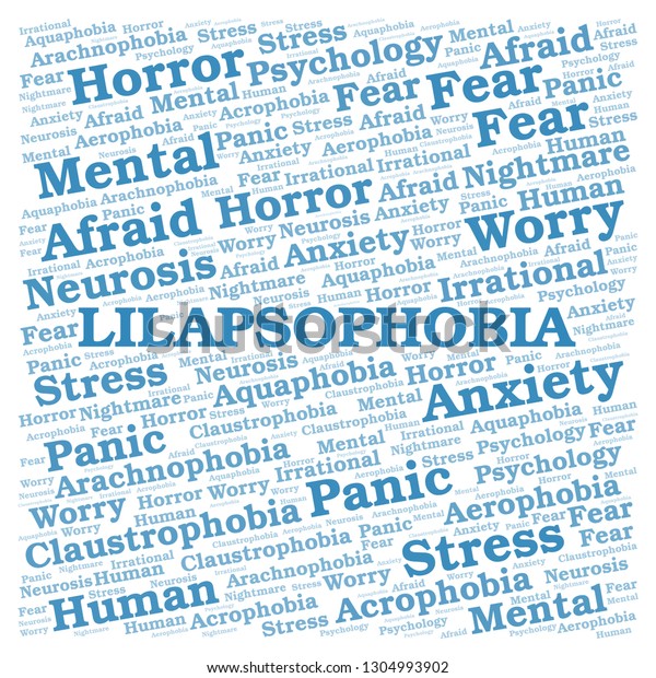 Lilapsophobia Word Cloud Stock Illustration 1304993902 | Shutterstock