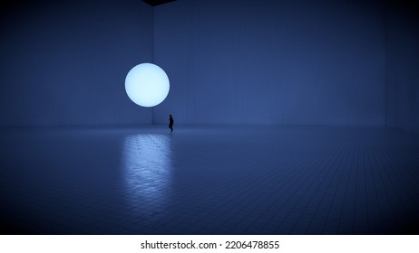 Liminal Space Alone Empty Space 3d Stock Illustration 2206478855 ...