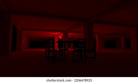 Liminal Space Alone Empty Space 3d Stock Illustration 2206478925 ...