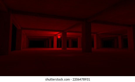 Liminal Space Alone Empty Space 3d Stock Illustration 2206478931 ...