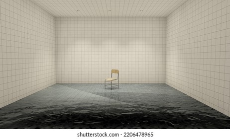 Liminal Space Alone Empty Space 3d Stock Illustration 2206478965 ...