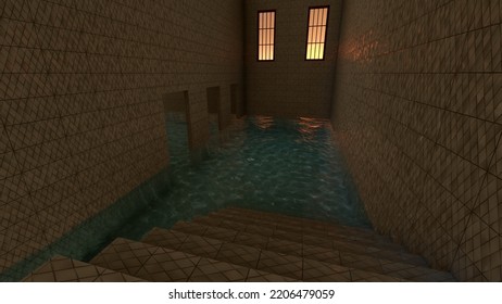 Liminal Space Alone Empty Space 3d Stock Illustration 2206479059 ...