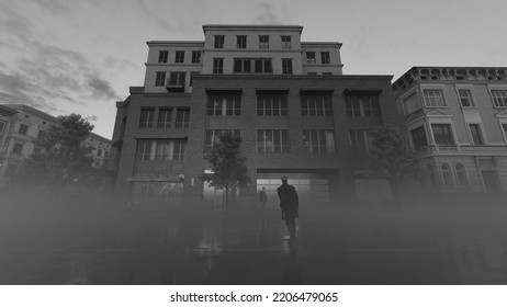 Liminal Space Alone Empty Space 3d Stock Illustration 2206479065 ...