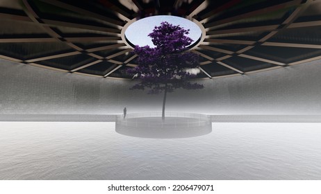 Liminal Space Alone Empty Space 3d Stock Illustration 2206479071 ...