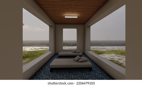 Liminal Space Alone Empty Space 3d Stock Illustration 2206479103 ...
