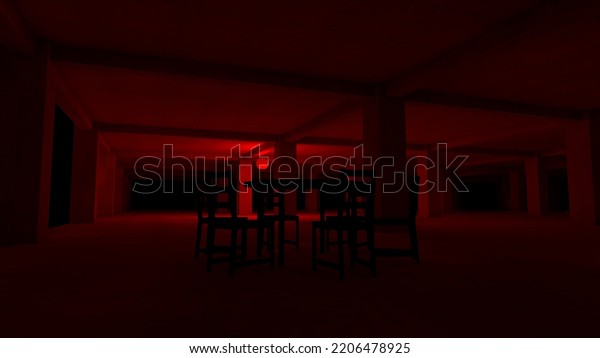 Liminal Space Alone Empty Space 3d Stock Illustration 2206478925 ...