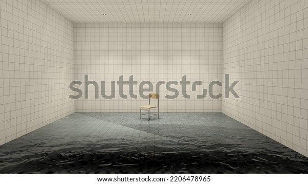 Liminal Space Alone Empty Space 3d Stock Illustration 2206478965 ...