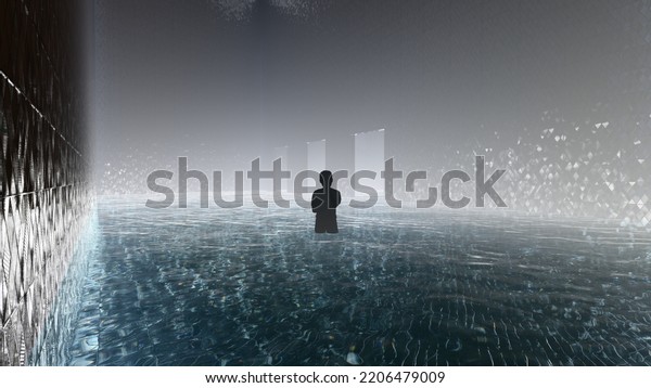 Liminal Space Alone Empty Space 3d Stock Illustration 2206479009 ...