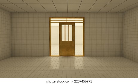 Liminal Space Alone Empty Places 3d Stock Illustration 2207456971 ...