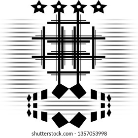 Line Design Elements Vector Geometric Shapes Stock Illustration ...