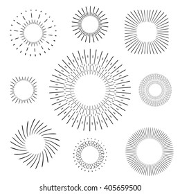 Line Element Vintage Frames Design Elements Stock Illustration ...