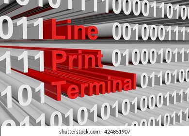 Line Print Terminal Form Binary Code 스톡 일러스트 424851907 | Shutterstock