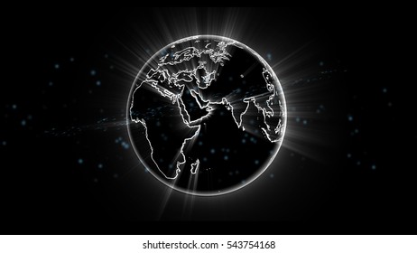 Linear Earth Space Stock Illustration 543754168 | Shutterstock