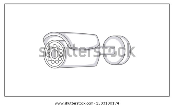 Linear Ip Camera Icon Security Illustration Stock Illustration 1583180194