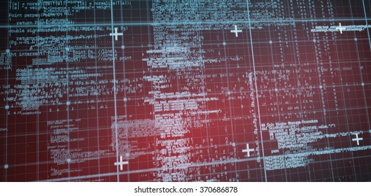 Lines Blue Matrix Codes Red Hue Stock Illustration 370686878 | Shutterstock
