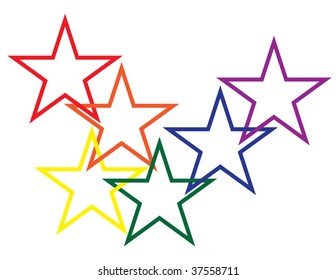 Linked Stars Stock Illustration 37558711 | Shutterstock