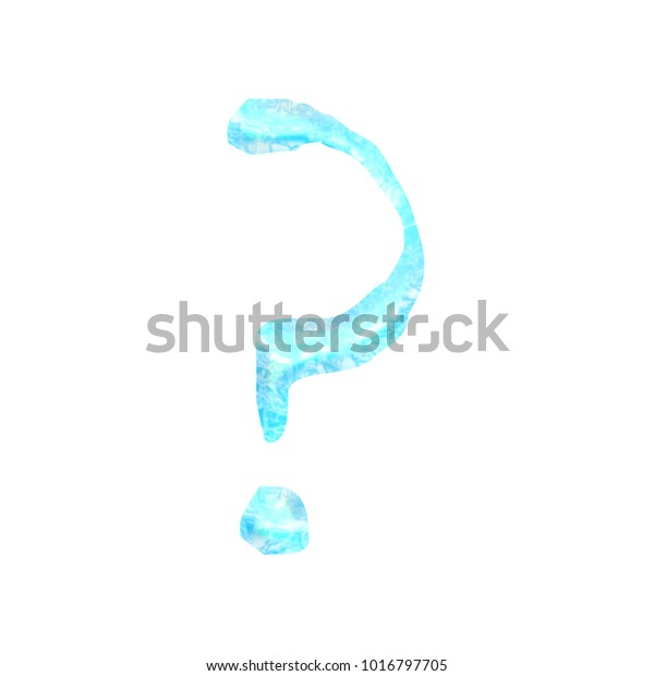 Liquid Water Style Question Mark Sign Stock Illustration 1016797705 ...