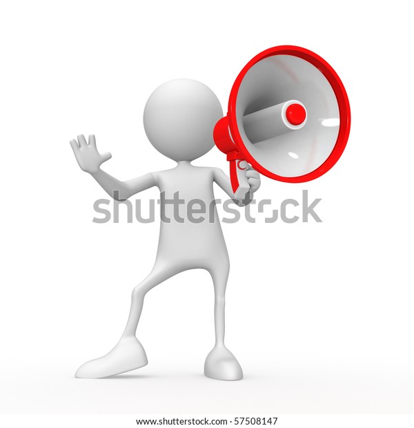 Listen Here 3d Image Isolated On Stock Illustration 57508147 | Shutterstock