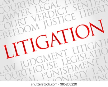 Litigation Word Cloud Concept Stock Illustration 385203220 | Shutterstock