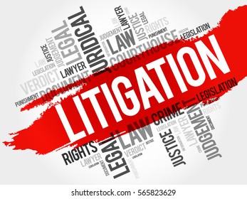 Litigation Word Cloud Concept Stock Illustration 565823629 | Shutterstock