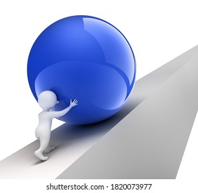 259 Man Pushing Big Ball Images, Stock Photos & Vectors | Shutterstock