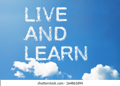 Live Learn Cloud Word On Sky: ilustración de stock 164861894 | Shutterstock