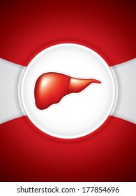Liver Vector Background Stock Vector (Royalty Free) 1082621147 ...