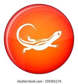 Lizard Icon Red Circle Isolated On Stock Vector (Royalty Free ...