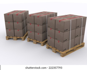 Loaded Pallets Stock Illustration 222357793 | Shutterstock