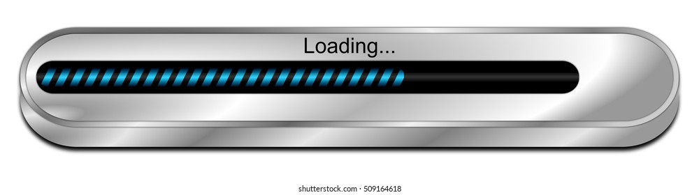 Loading Bar 3d Illustration Stock Illustration 509164618 | Shutterstock