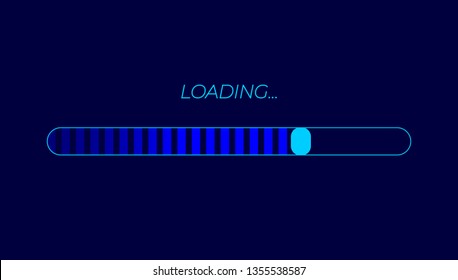 100 Futuristic Progress Loading Bar Skew: стоковая иллюстрация ...