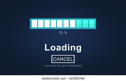 Loading Bar Load Waiting Indicator Concept Stock Illustration 425301946 ...