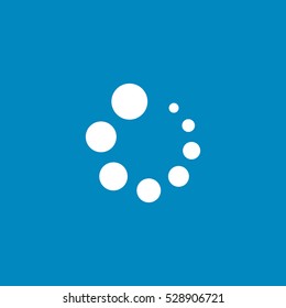 Loading Icon White Simple Image Isolated Stock Vector (Royalty Free ...