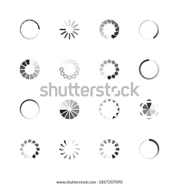 Loading Icon Web Ui Template Loading Stock Illustration 1867207090 ...